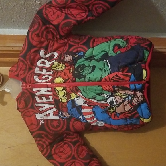 Marvel | Jackets & Coats | Marvel The Avengers Kids Reversible Jacket ...